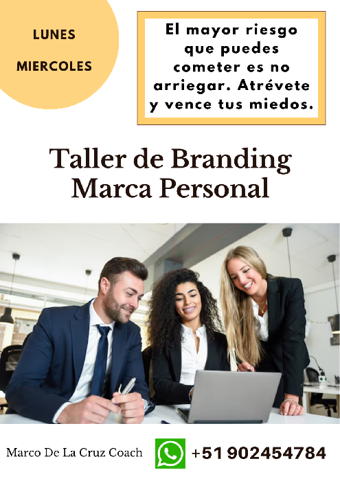 Taller de Branding en Miraflores - Desarrolla Tú marca personal